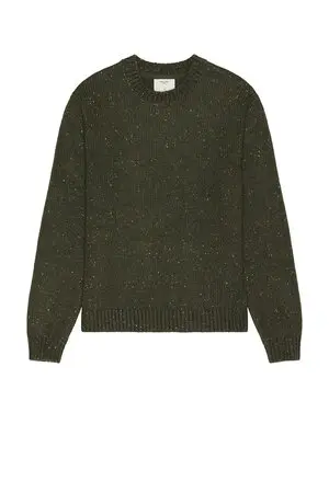 PERCIVAL Rhodes Boxy Knitted Crew In Green