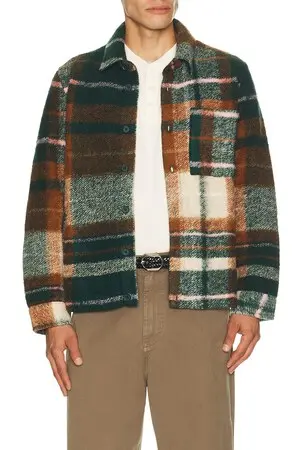 PERCIVAL Knowles Overshirt In Multi - Check