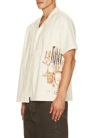 PERCIVAL Walker Boxy Shirt In Cream - Ecru