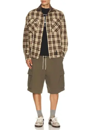 Palm Angels Surfer Dream Check Loose Shirt In Multi