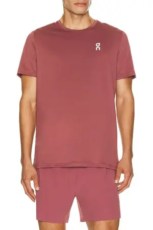 On Core-tee In Red - Barberry
