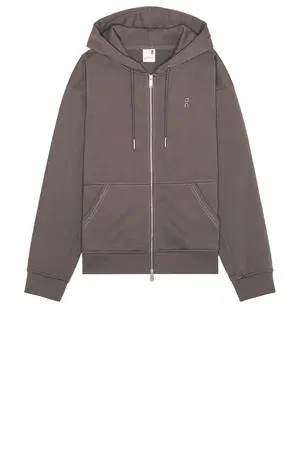 On Club Collective Fz Hoodie In Grey - Ember