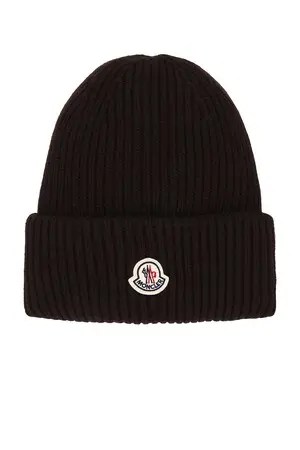 Moncler Moncler Beanie In Chocolate Brown