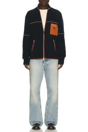 Guest In Residence Felted Louis Jacket In Navy