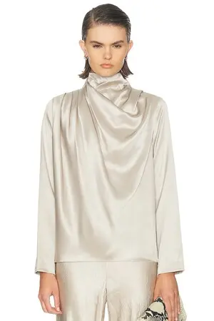 HEIRLOME Sybil Top In Metallic - Silver