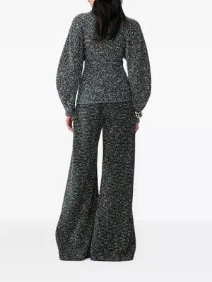 Carolina Herrera Diane Wide-leg Tweed Trousers