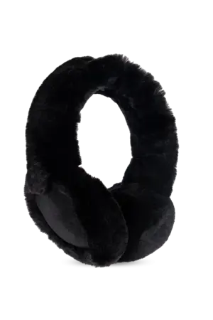 UGG Futrzane Earmuffs With Wireless Headphones - Black