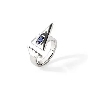 QIBAI Sagittarius Zodiac Ring - Silver
