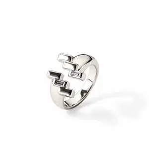 QIBAI Aquarius Zodiac Ring - Silver