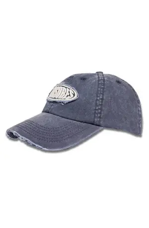 PLEASURES Bubble Rip Baseball Cap - Navy