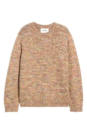 CORRIDOR Shenandoah Space Dye Crewneck Sweater - Beige Multi