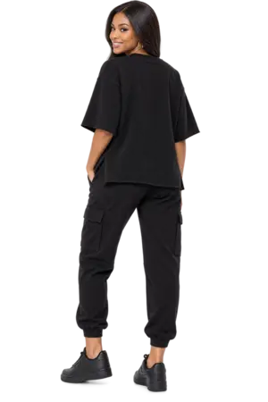 DAI MODA Limited Edition Split Hem Sweatshirt