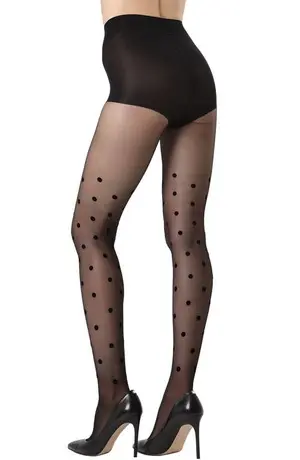 MEMOI Polka Dot Sheer Tights