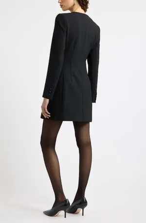 Nordstrom Collarless Blazer Minidress