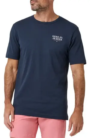 Travis Mathew Stout Standard Graphic T-shirt - Total Eclipse