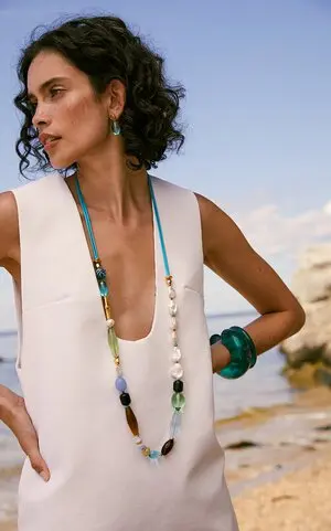 LIZZIE FORTUNATO Grove Earrings In Capri
