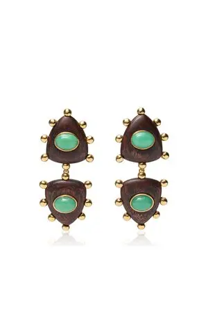 LIZZIE FORTUNATO Amulet Drop Earrings - Multi