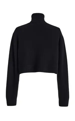 Michael Kors Croppted Turtleneck Cashmere Sweater