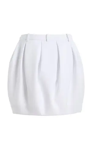 Michael Kors Pleated Bubble Cotton-blend Mini Skirt