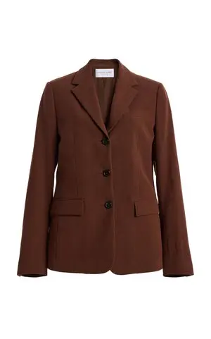 Michael Kors Symon Schoolboy Linen Blazer - Brown