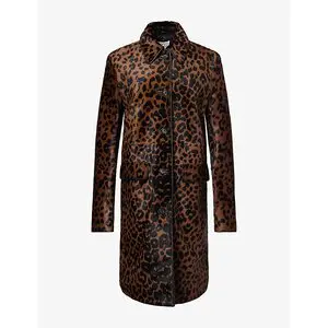 TOTEME Print Calf Hair Coat - Leopard