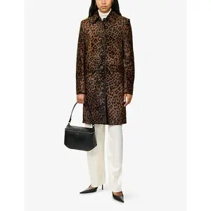 TOTEME Print Calf Hair Coat