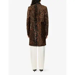 TOTEME Print Calf Hair Coat