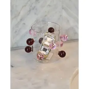 ANNA + NINA Berry Glass Tealight Holder