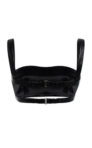 Michael Kors Bandeau Leather Top