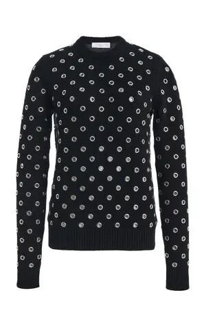 Michael Kors Grommet Embellished Cashmere Sweater