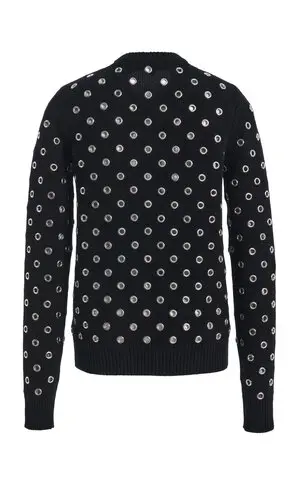 Michael Kors Grommet Embellished Cashmere Sweater
