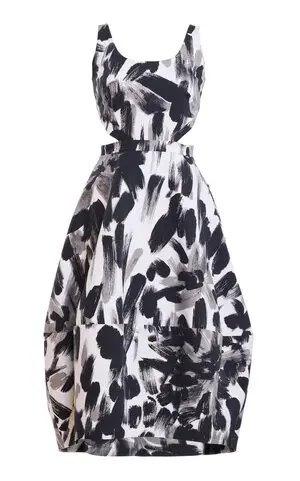 Michael Kors Bubble Cotton Midi Dress - Multi