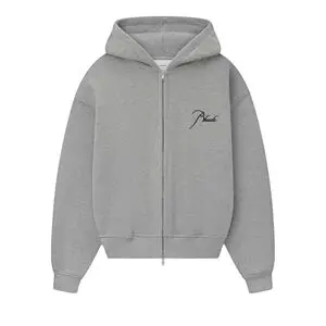Rhude Classique Zip Up Hoodie - Grey