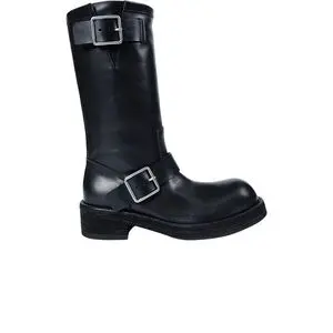 ANN DEMEULEMEESTER Wmns Sarith Engineer Biker Boots With Buckles