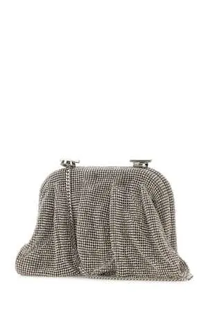 Benedetta Bruzziches Embellished Fabric Small Venus Clutch