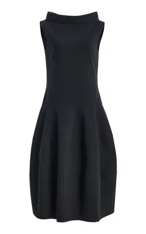 MICHAEL KORS Bubble Cotton-Blend Midi Dress