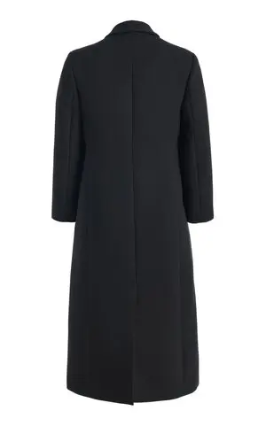 Michael Kors Fitted Reefer Wool-blend Coat