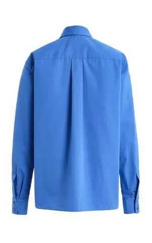 Michael Kors Katia Button-down Cotton Shirt - Blue
