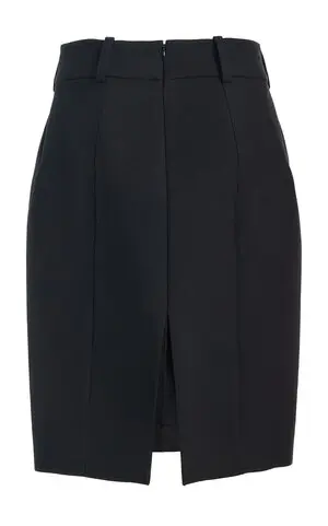 Michael Kors Pleated Wool-blend Knee-length Skirt