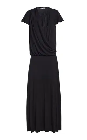 MEL USINE Lucia Draped Garden Maxi Dress