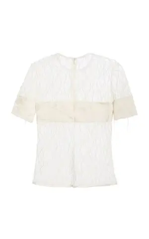 MEL USINE Perrine Cotton-blend Intarsia Banner Tee