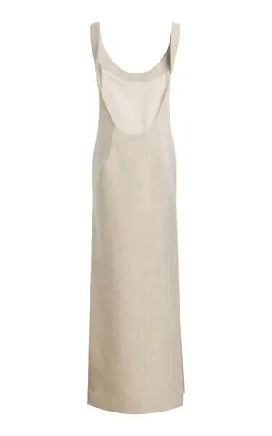 Prabal Gurung Double-faced Italian Wool-cotton-silk Mix Tank Dress