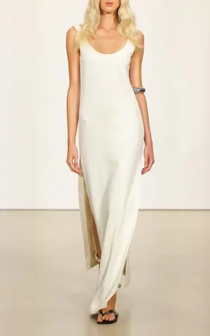 Prabal Gurung Cotton Viscose Linen Tank Dress