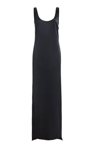 Prabal Gurung Silk Crepe Back Satin Tank Dress - Black