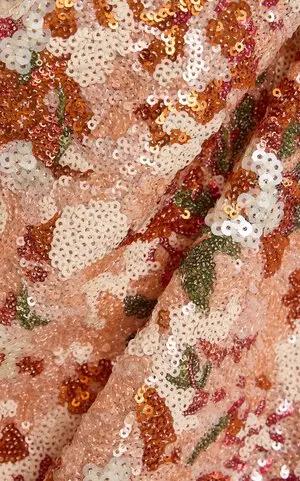 Prabal Gurung 3d-sequin Hand-draped Knotted-bustier Dress