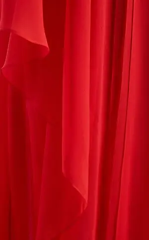 Prabal Gurung Silk Chiffon Draped Dhoti Dress