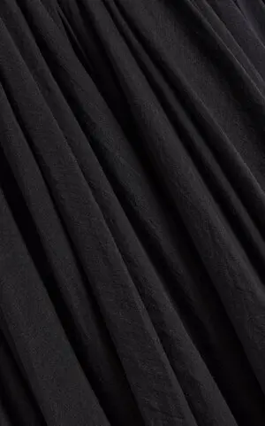 Altuzarra Charlie Linen Midi Skirt - Black