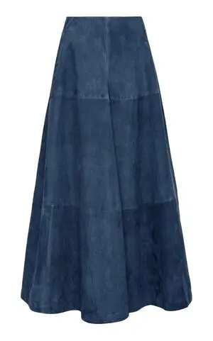 Altuzarra Varda Lamb Leather Midi Skirt