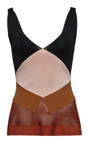 Altuzarra Percy Color-block Knit Top - Multi