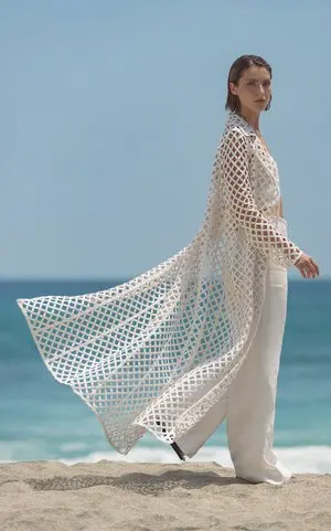 ANDRES OTALORA Loggetta Linen Cape